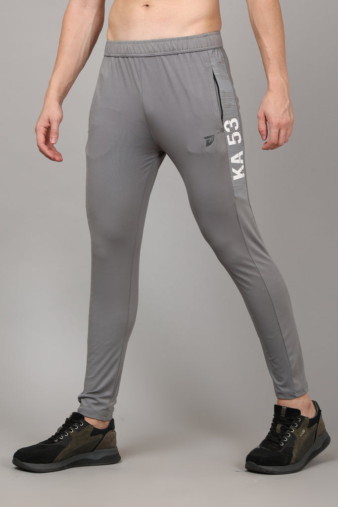 KA 53 Running Trackpant | Light Grey – ka53mensclub