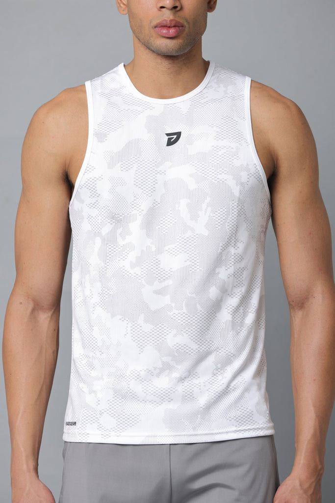 KA 53 Camouflage Dri-Fit Tanktop | White – ka53mensclub