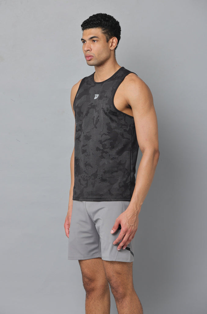 KA 53 Camouflage Dri-Fit Tanktop | Black – ka53mensclub