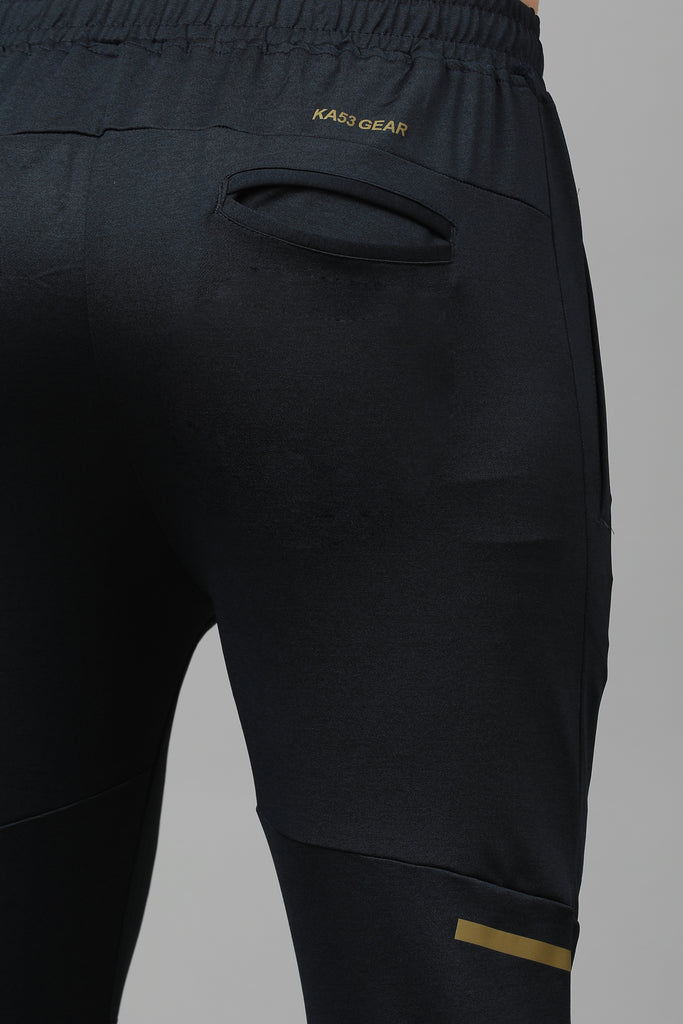 KA53 Lycra Back Pocket Trackpant | Black – ka53mensclub