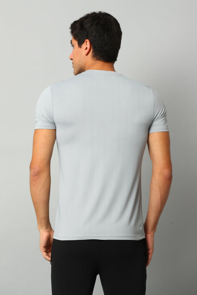 KA53 V Stipe DriFit Tshirt | Light Grey – ka53mensclub