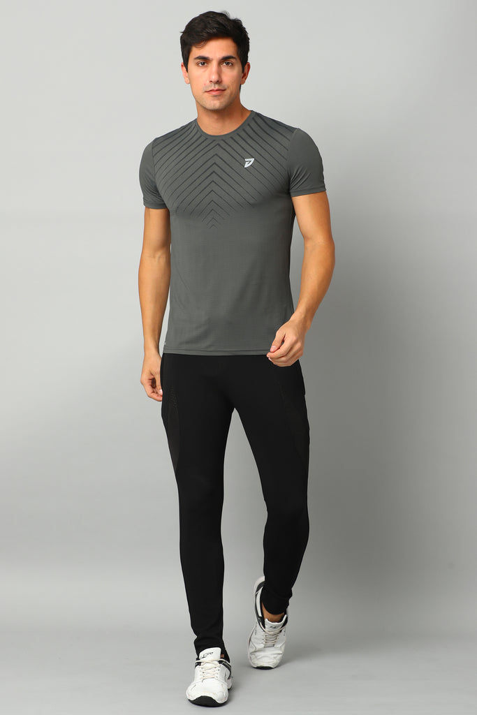KA53 V Stipe DriFit Tshirt |Dark Grey – ka53mensclub