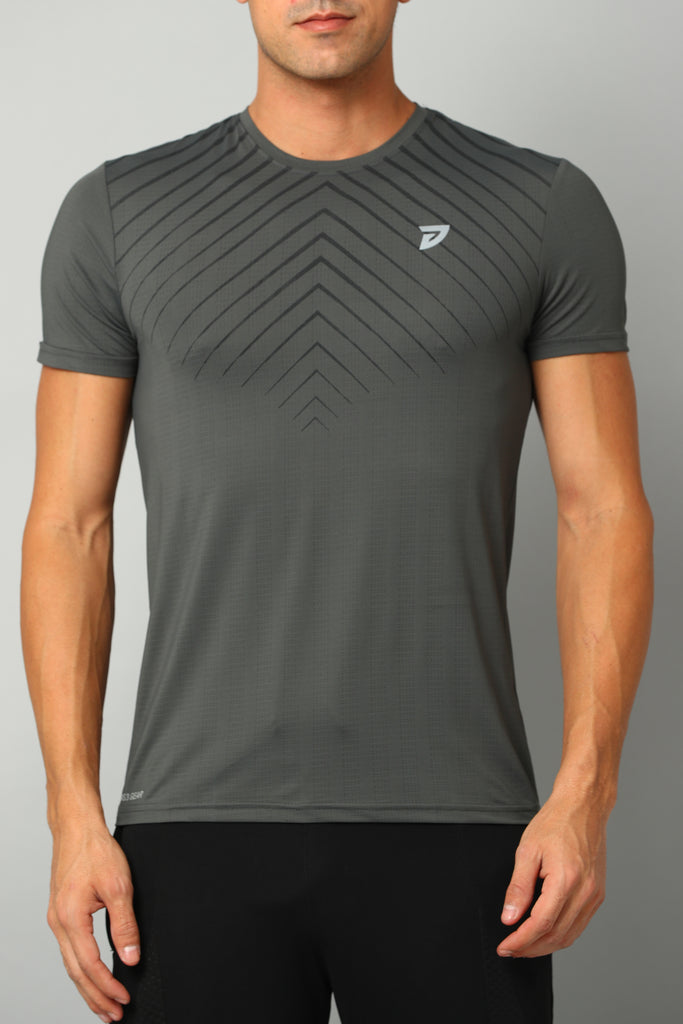 KA53 V Stipe DriFit Tshirt |Dark Grey – ka53mensclub